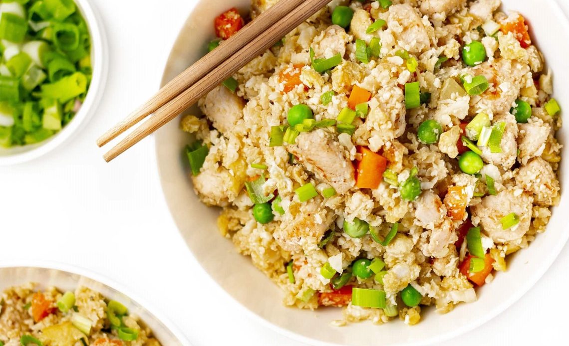 Healthy & Tasty Chicken Cauliflower Fried Rice Recipe | Quick & Easy