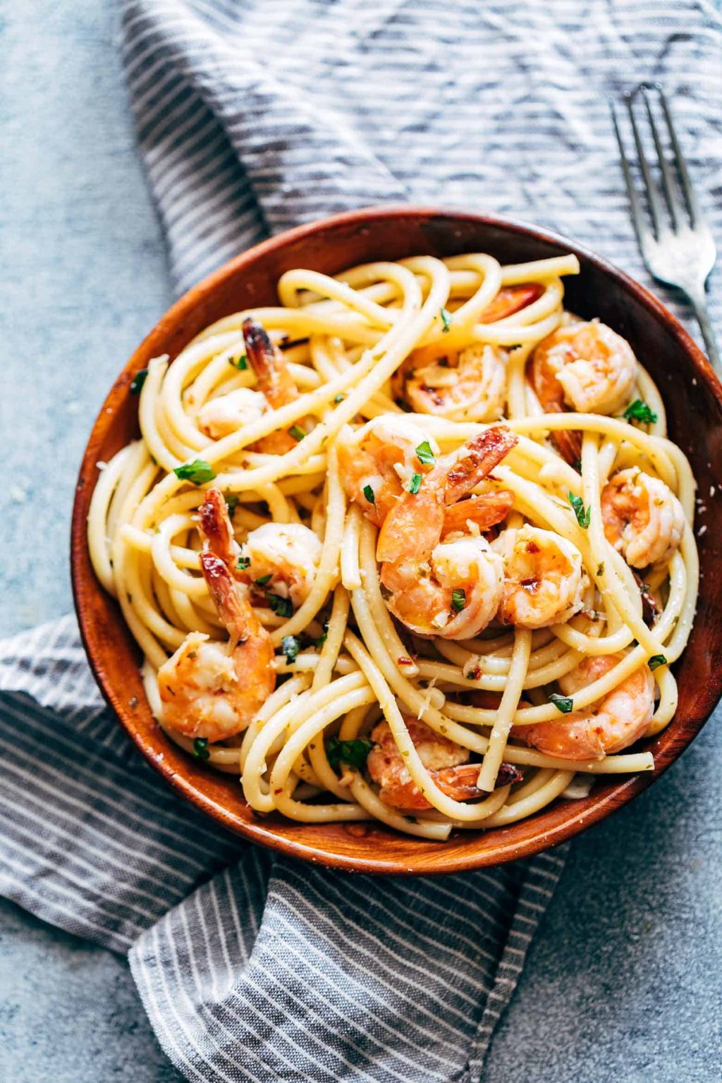 Delicious & Healthy Garlic Shrimp Spaghetti Recipe